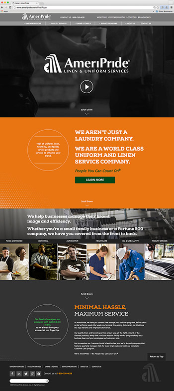 AmeriPride Launches Redesigned Company Website | AmeriPride